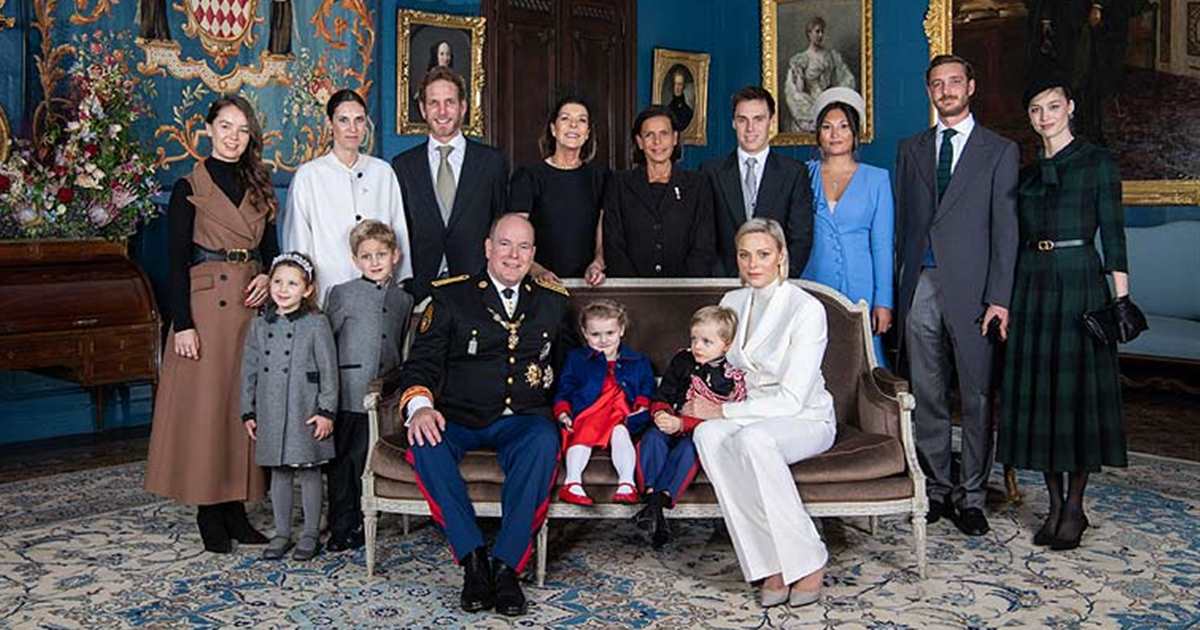 Nuevo retrato oficial de la familia Grimaldi