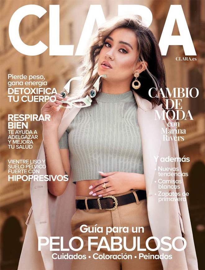 Marina Rivers, protagonista de la portada de abril de la revista Clara