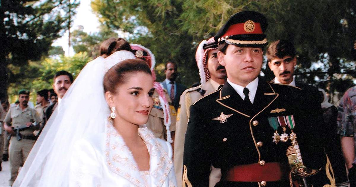 30 años de la boda de Rania y Abdalá de Jordania: de su vestido ...