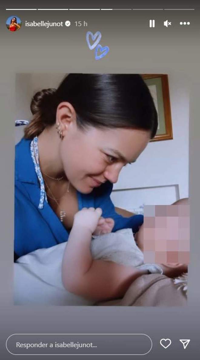 Isabelle Junot comparte la foto más familiar e íntima con la pequeña Philippa