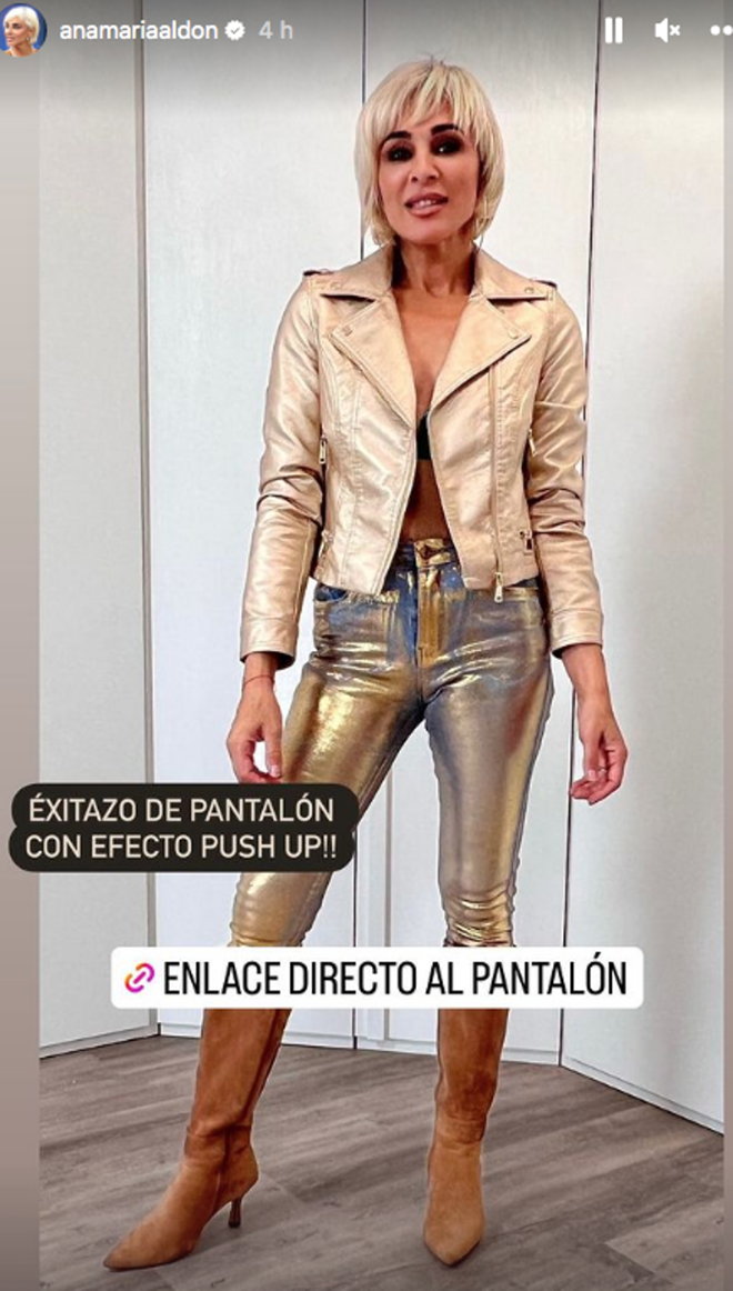 El look metalizado de Ana María Aldón es el favorito de las mujeres de ...