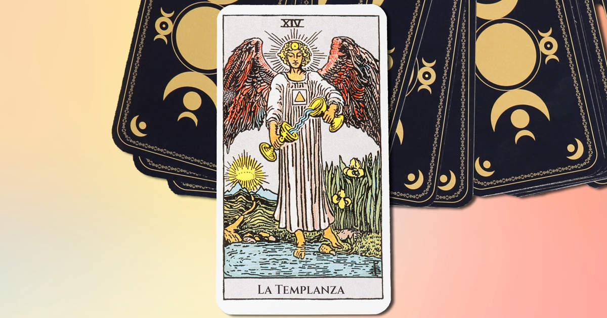 La Templanza en el Tarot: significado, número y qué signo representa
