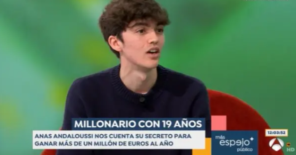 La historia de Anas, un joven de solo 19 años que factura 1 millón de euros al año