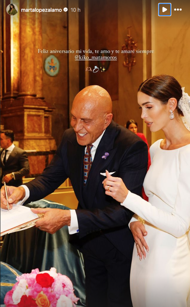 Kiko Matamoros y Marta López Álamo celebran su primer aniversario de ...