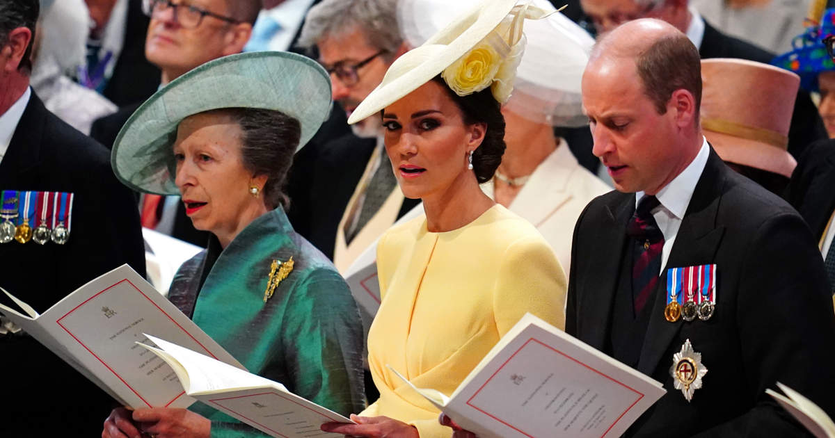 Kate Middleton y Guillermo muestran su apoyo a la princesa Ana tras su ...