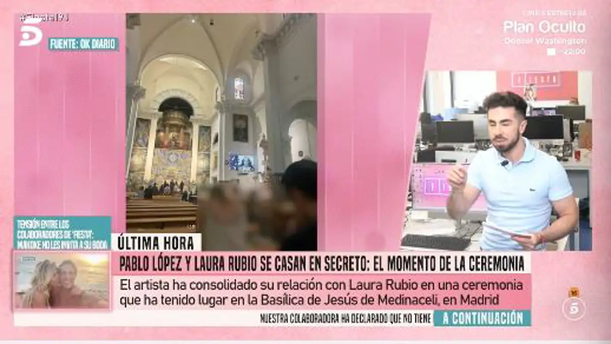Pablo López se casa en secreto con su novia Laura Rubio: todos los detalles del enlace privado ...